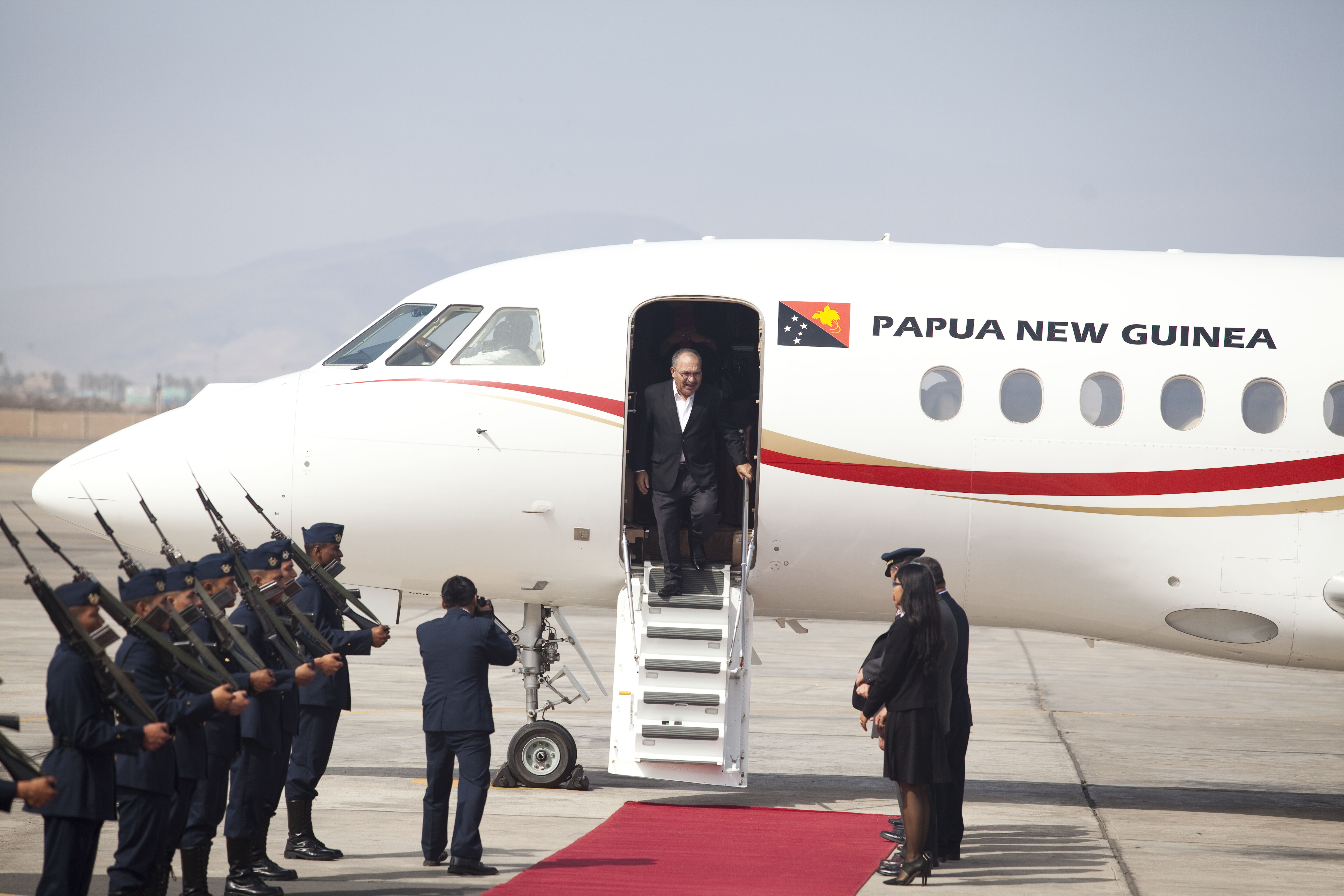 Papua New Guinea Leader´s Arrival