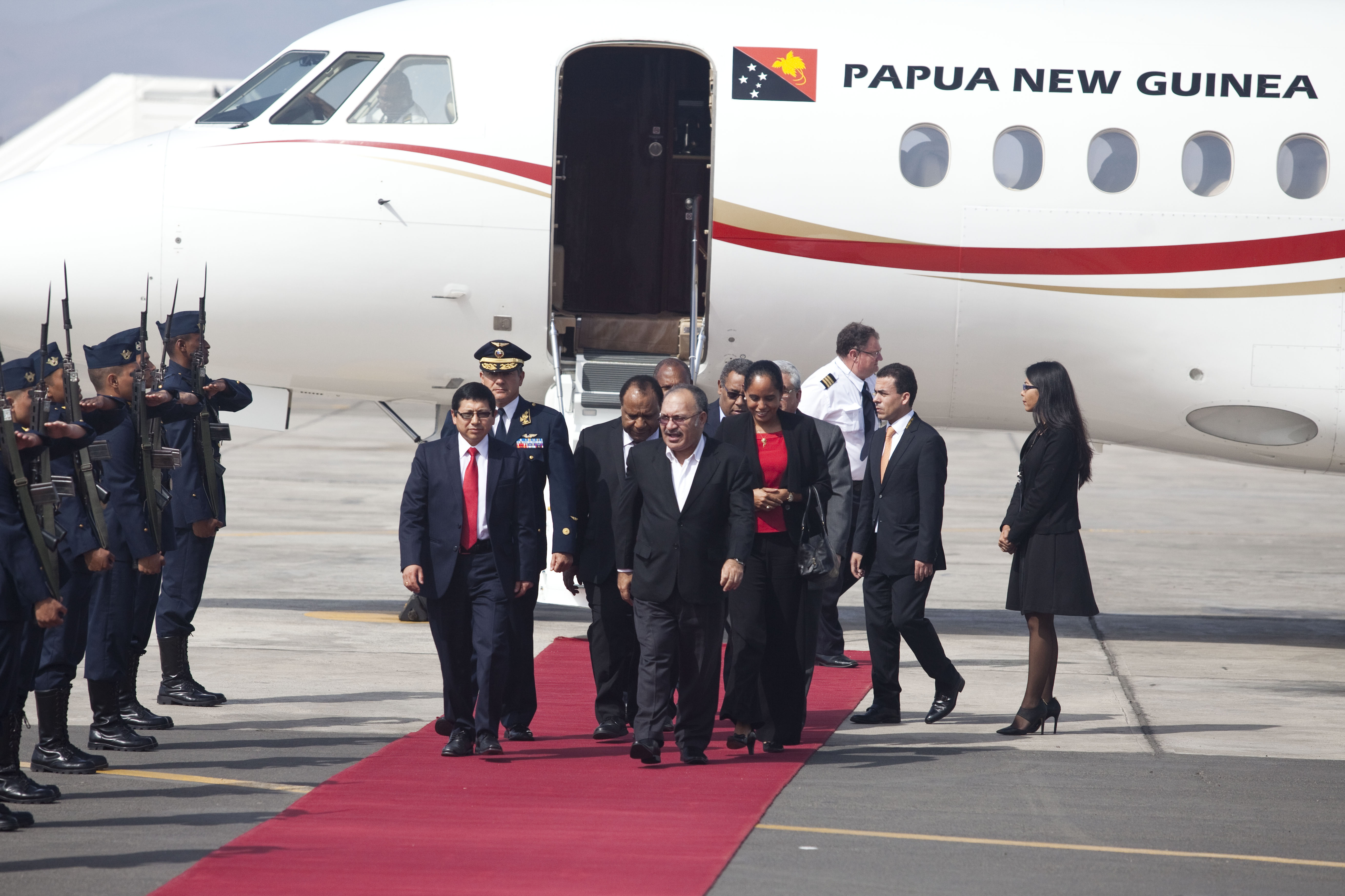 Papua New Guinea Leader´s Arrival