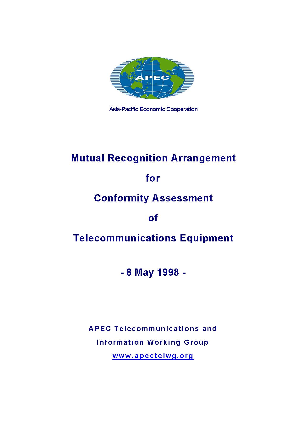 Mutual Recognition Arrangement for Conformity Assessment of ...