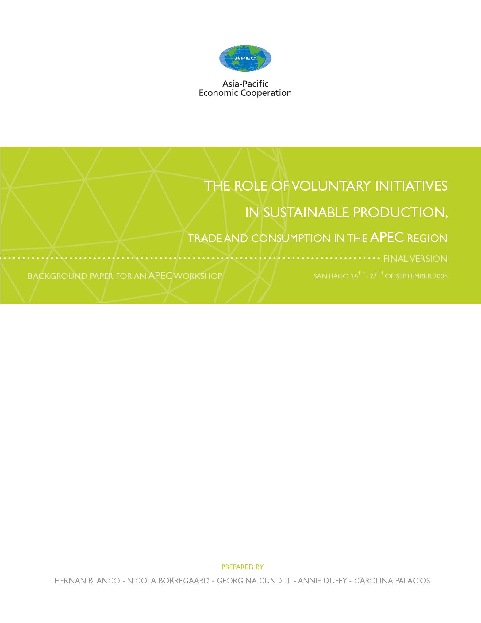 The Role of Voluntary Initiatives in Sustainable Production Trade and ...