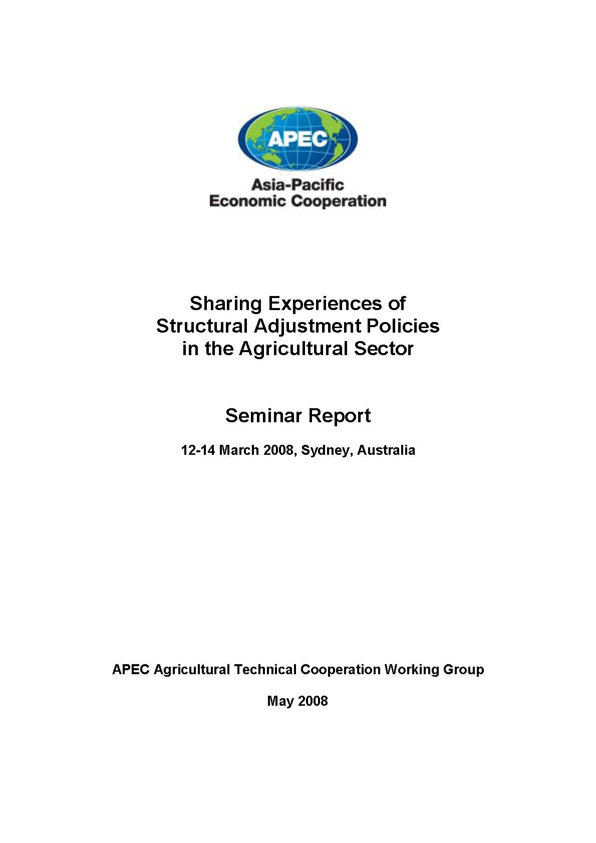 Sharing Experiences of Structural Adjustment Policies in the ...