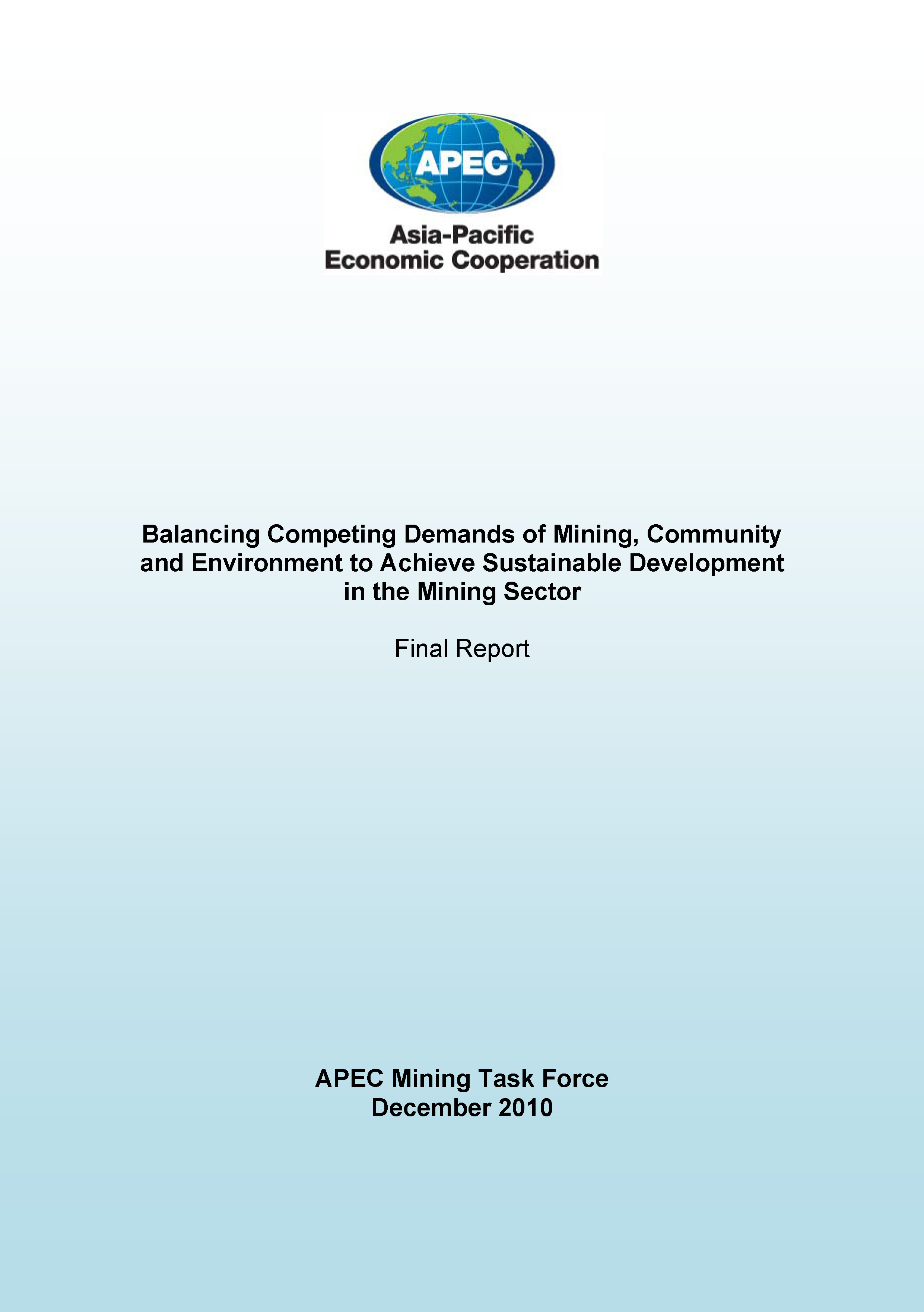 Balancing Competing Demands of Mining Community and Environment to ...