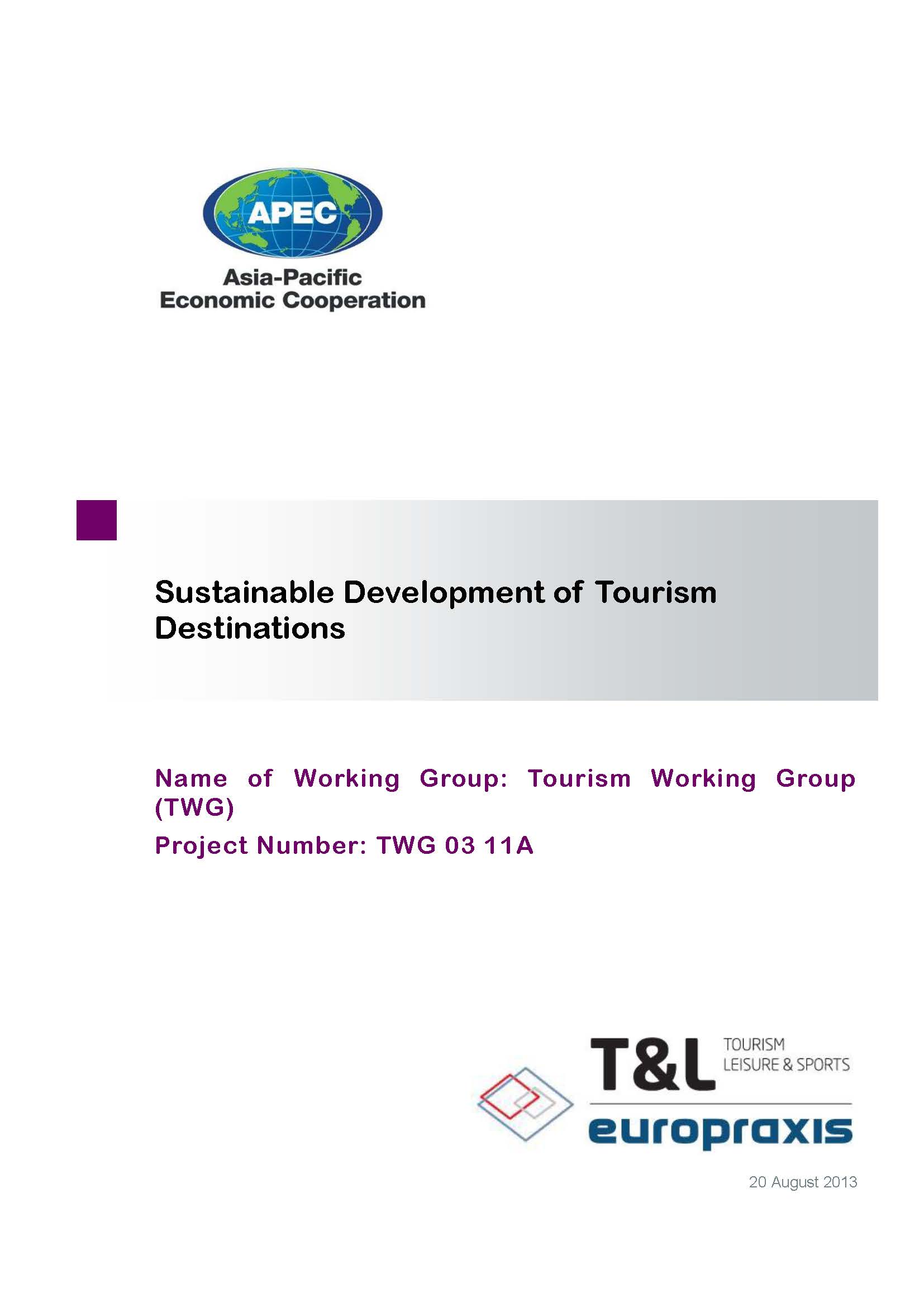 Sustainable Development of Tourism Destinations