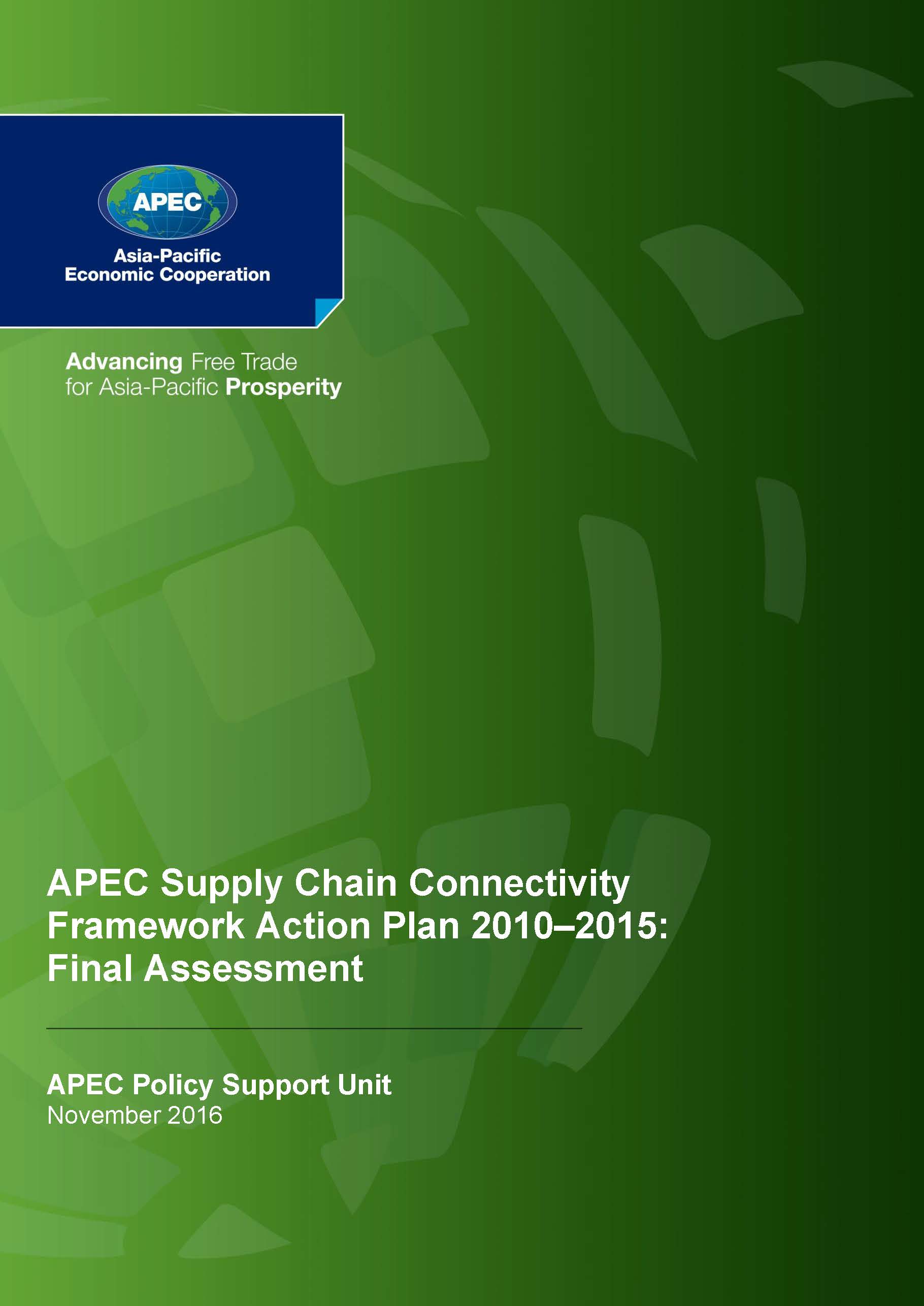 APEC Supply Chain Connectivity Framework Action Plan 2010-2015 Final ...