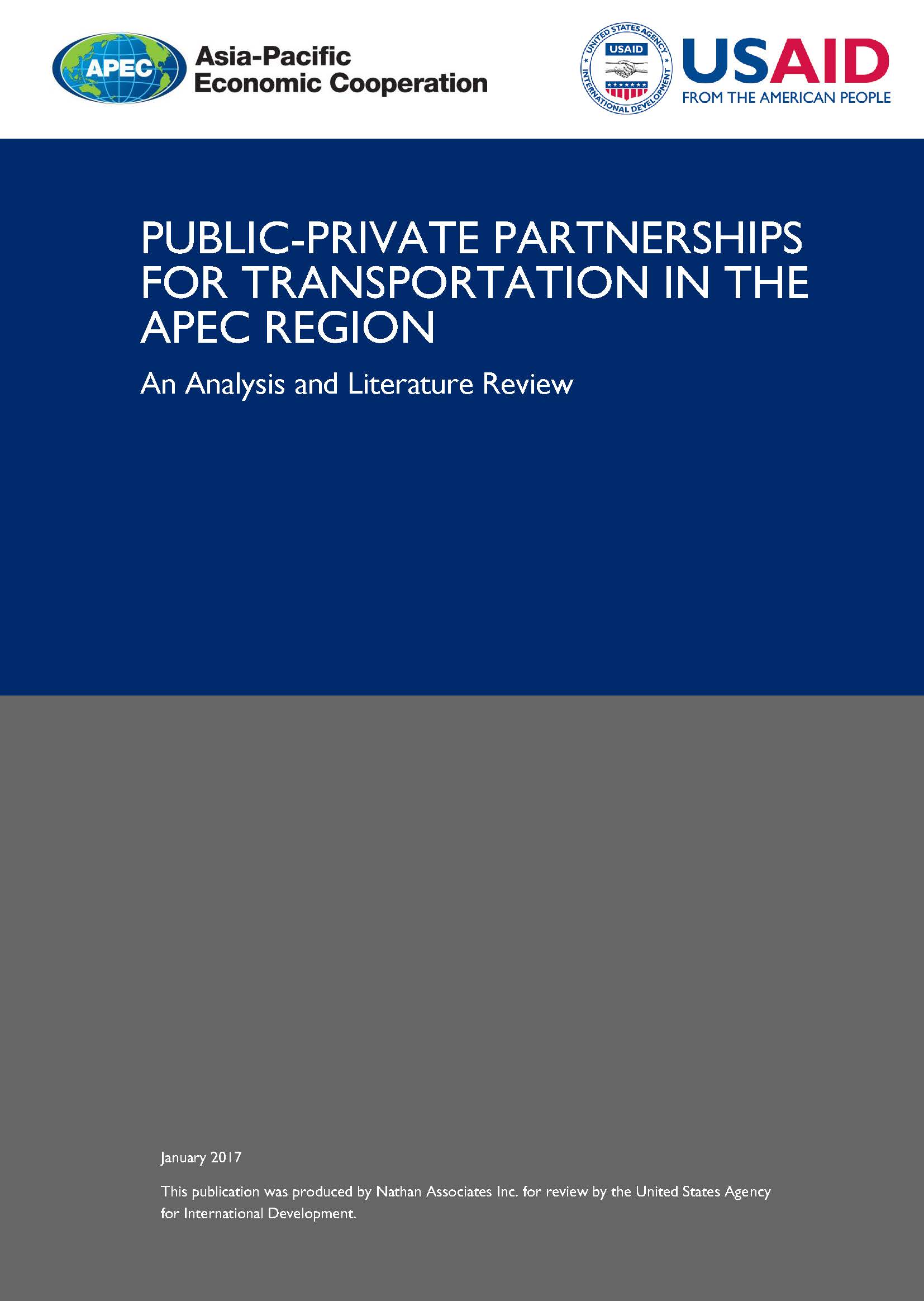 Public-Private Partnerships for Transportation in the APEC Region An ...