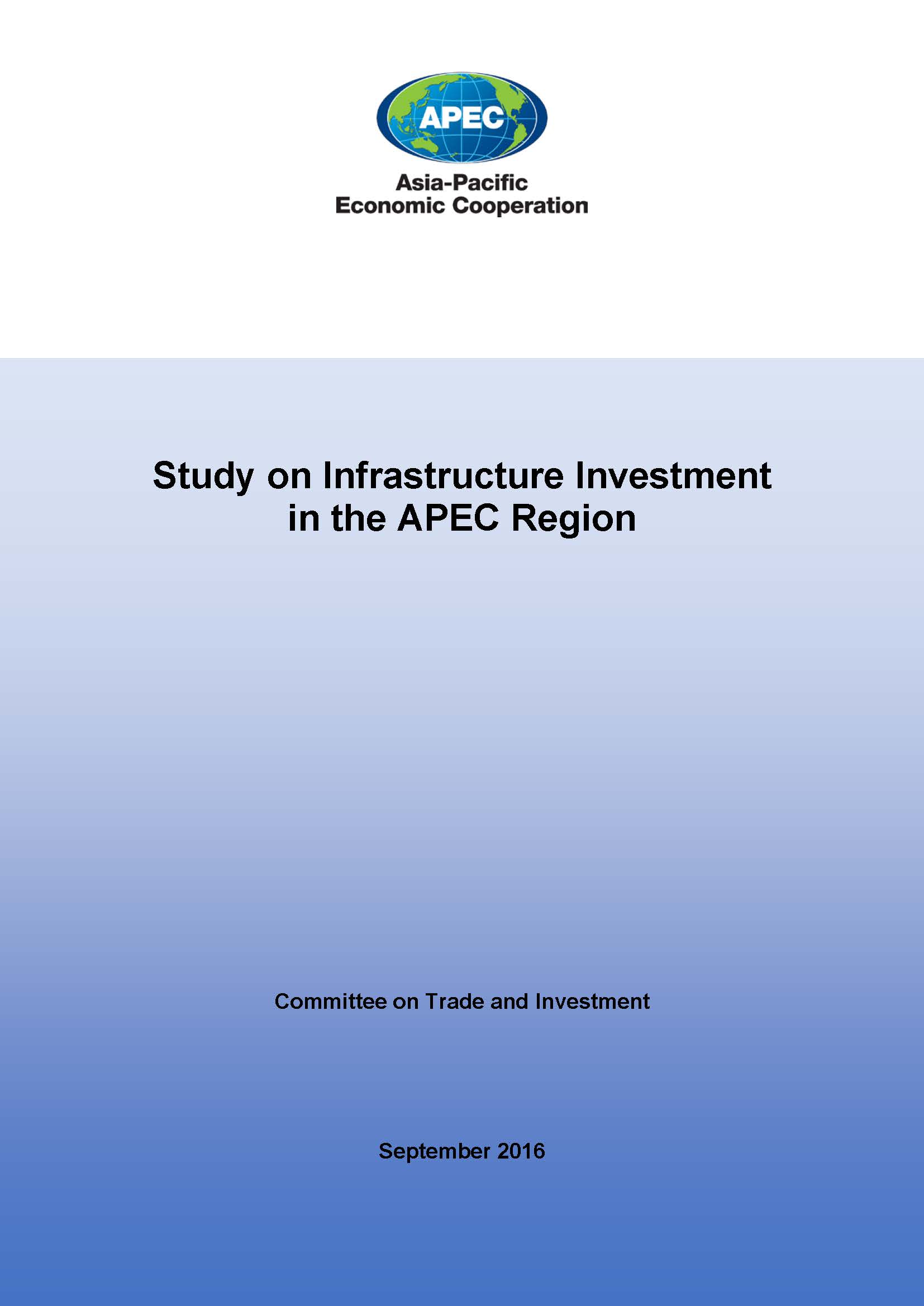 Study on Infrastructure Investment in the APEC Region