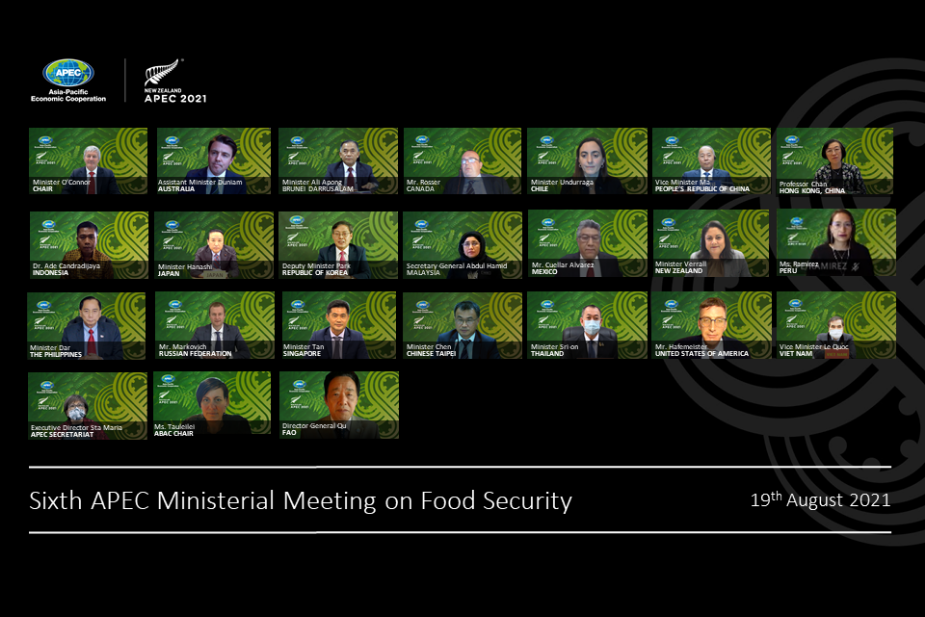 Sixth APEC Ministerial Meeting on Food Security Joint Ministerial ...