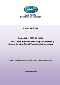 APEC SME Business Matching and Internship Consortium for Global Value Chain Integration | APEC